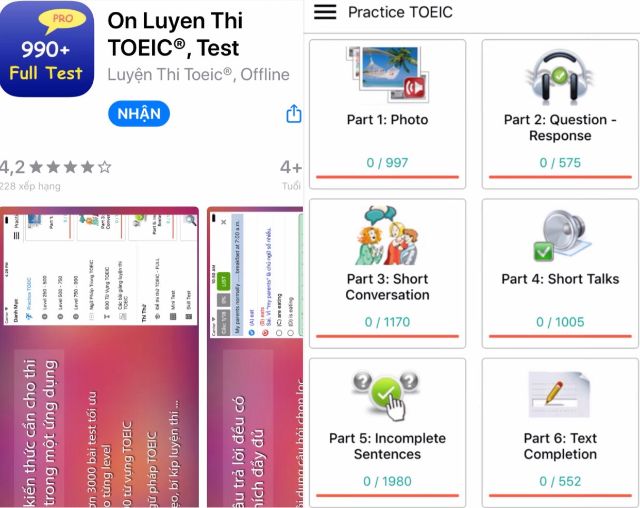 Top 10 app, phần mềm luyện thi Toeic chuẩn và tốt nhất