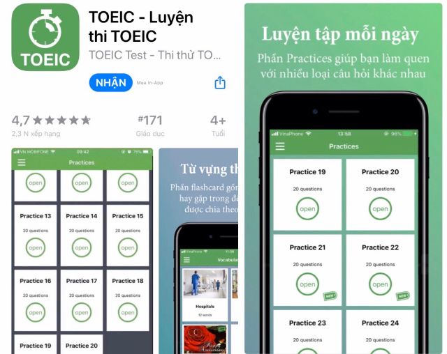 Top 10 app, phần mềm luyện thi Toeic chuẩn và tốt nhất